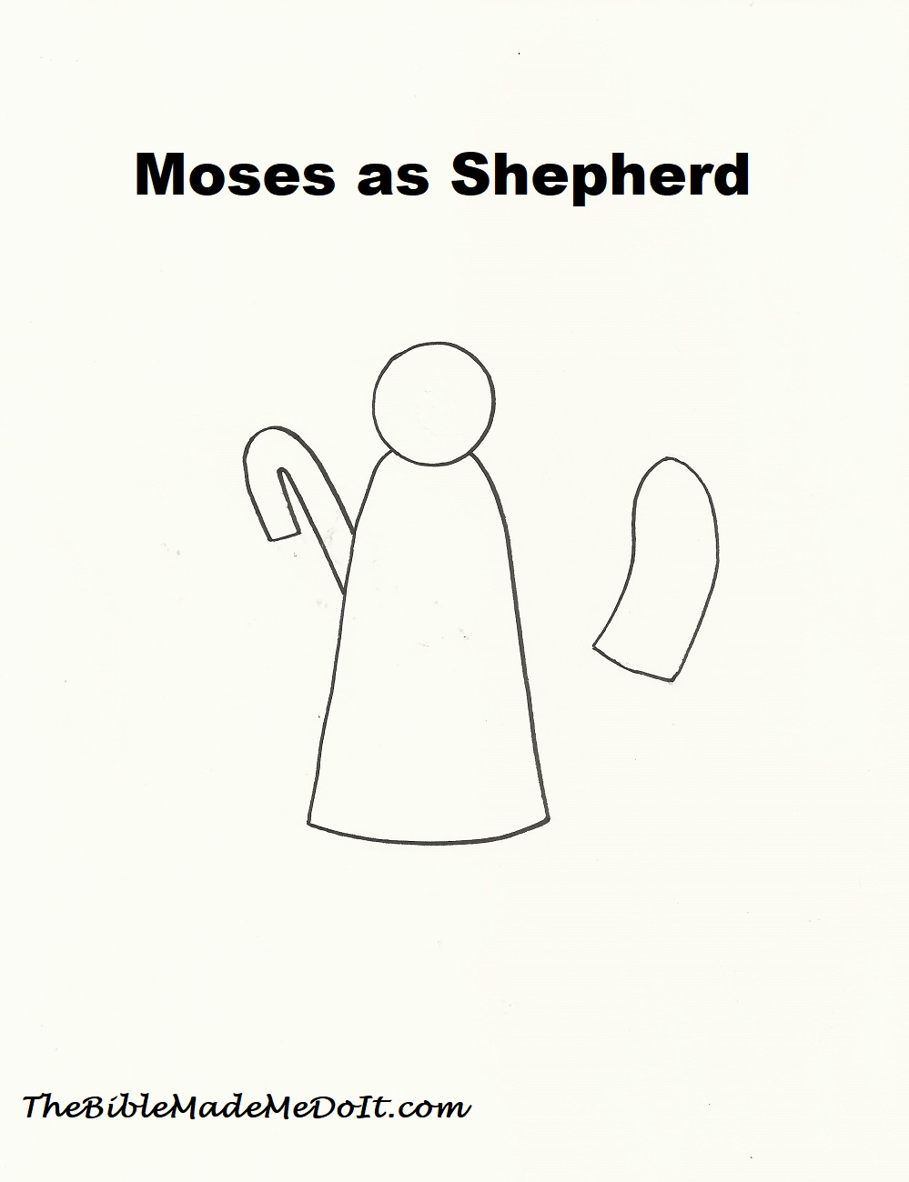 MOSES AS SHEPHERD, STAND-UP FIGURE | The Bible made me do it!